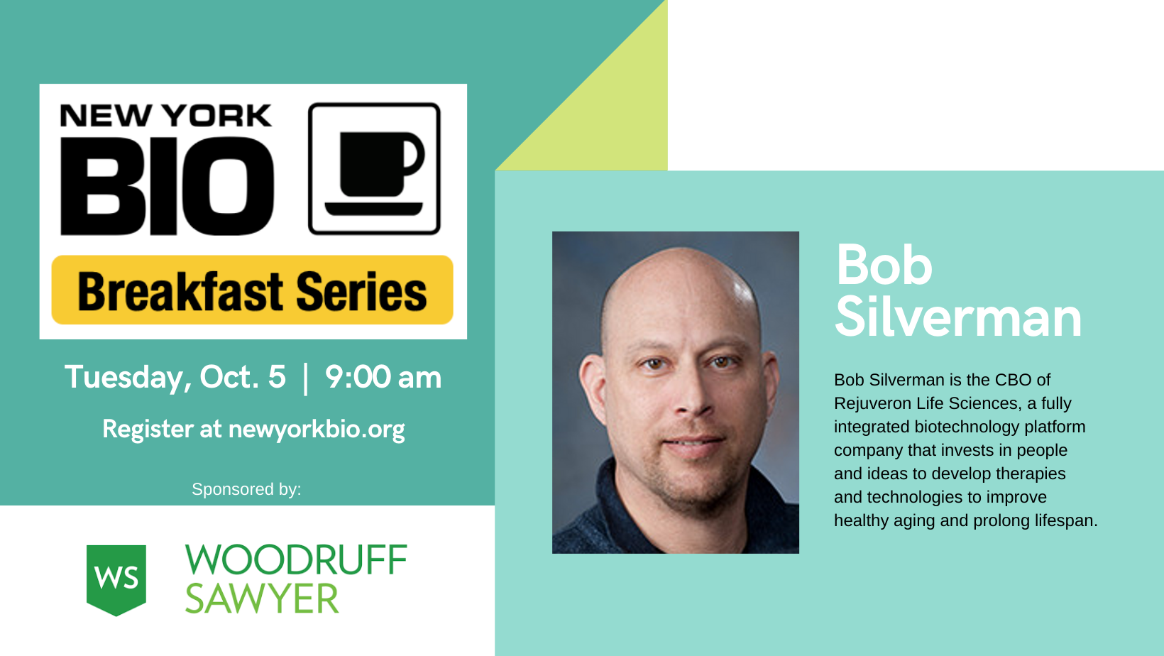 Virtual Breakfast Series: Bob Silverman | NewYorkBIO